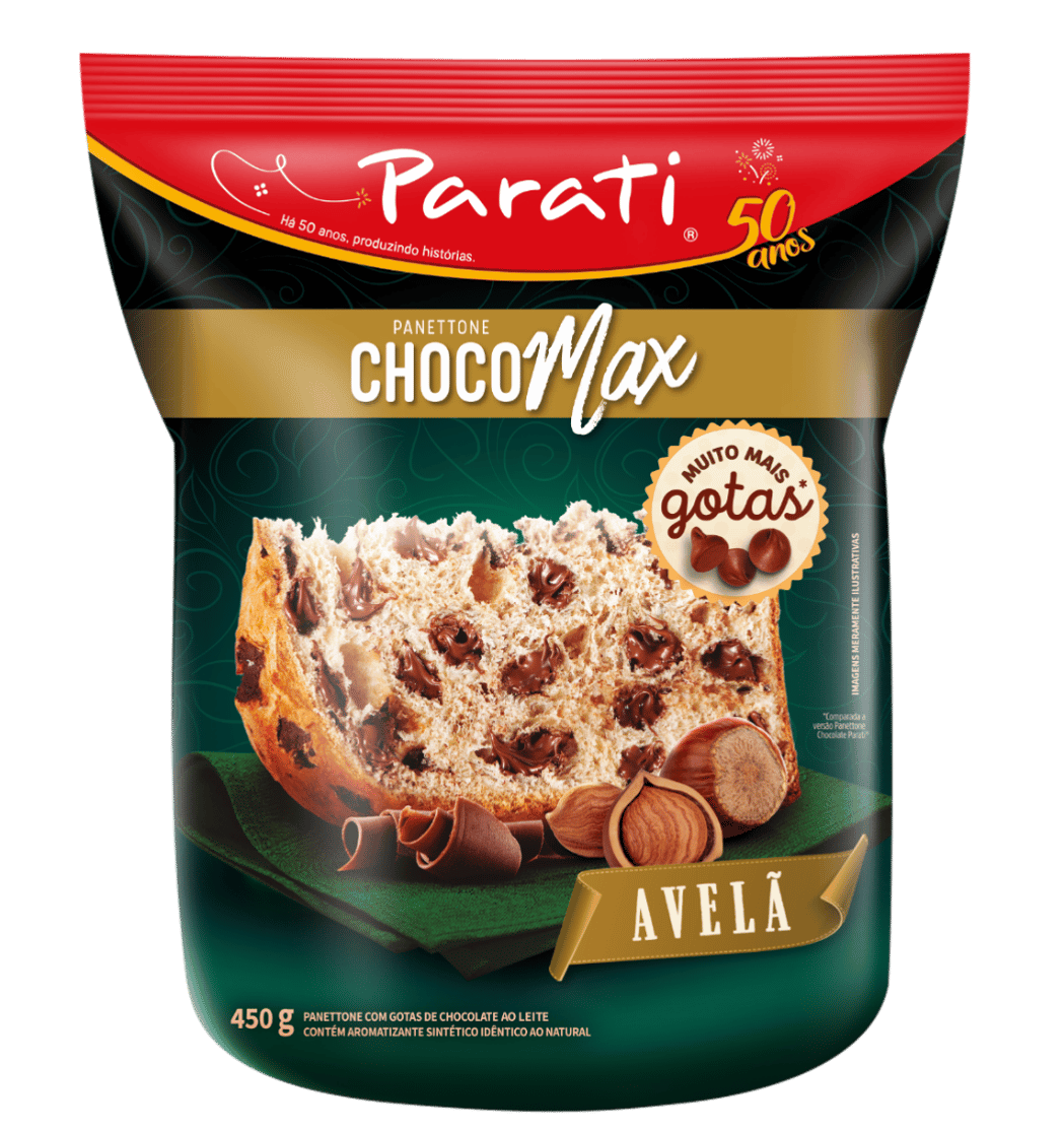 Parati amplia linha de panettones e lança ChocoMax no sabor Avelã