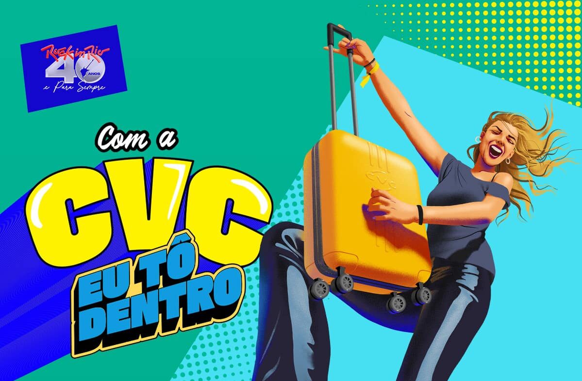 CVC aposta em OOH para divulgar pacotes do Rock In Rio
