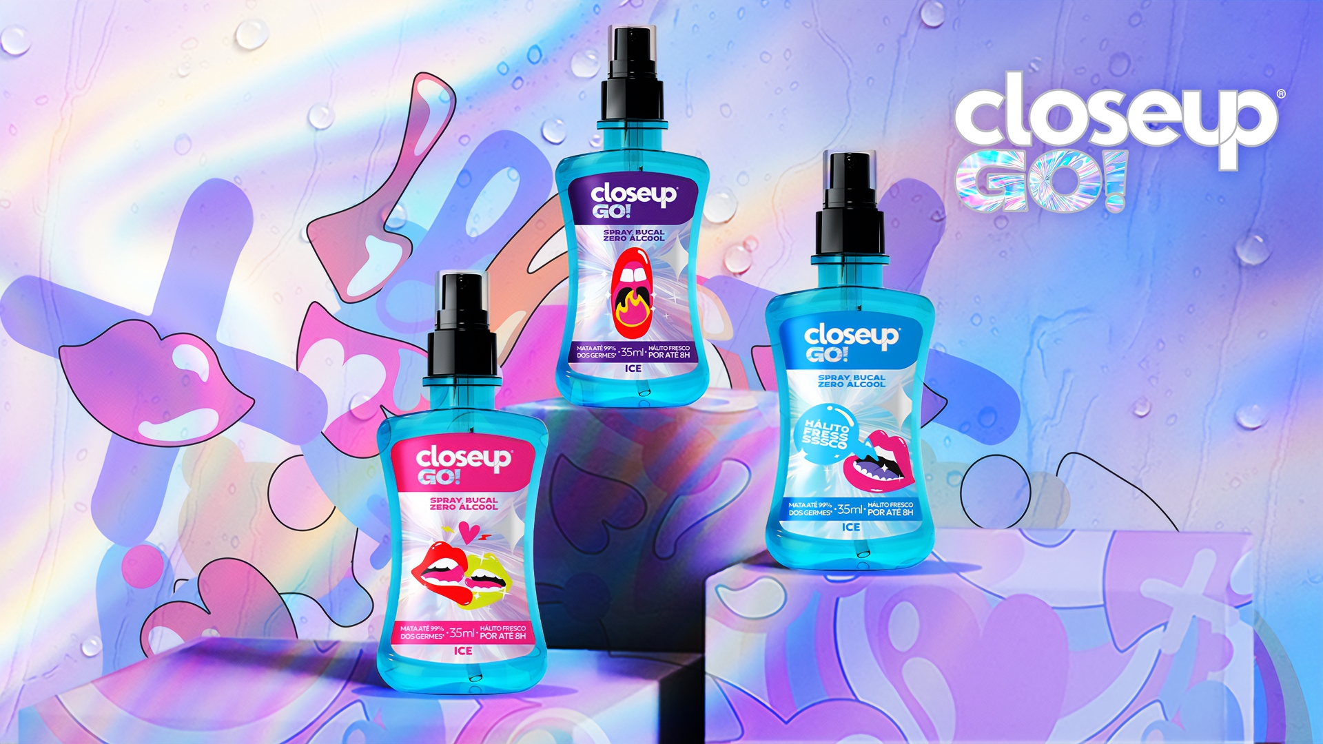 Closeup apresenta novo spray bucal em ação com Pedro Sampaio