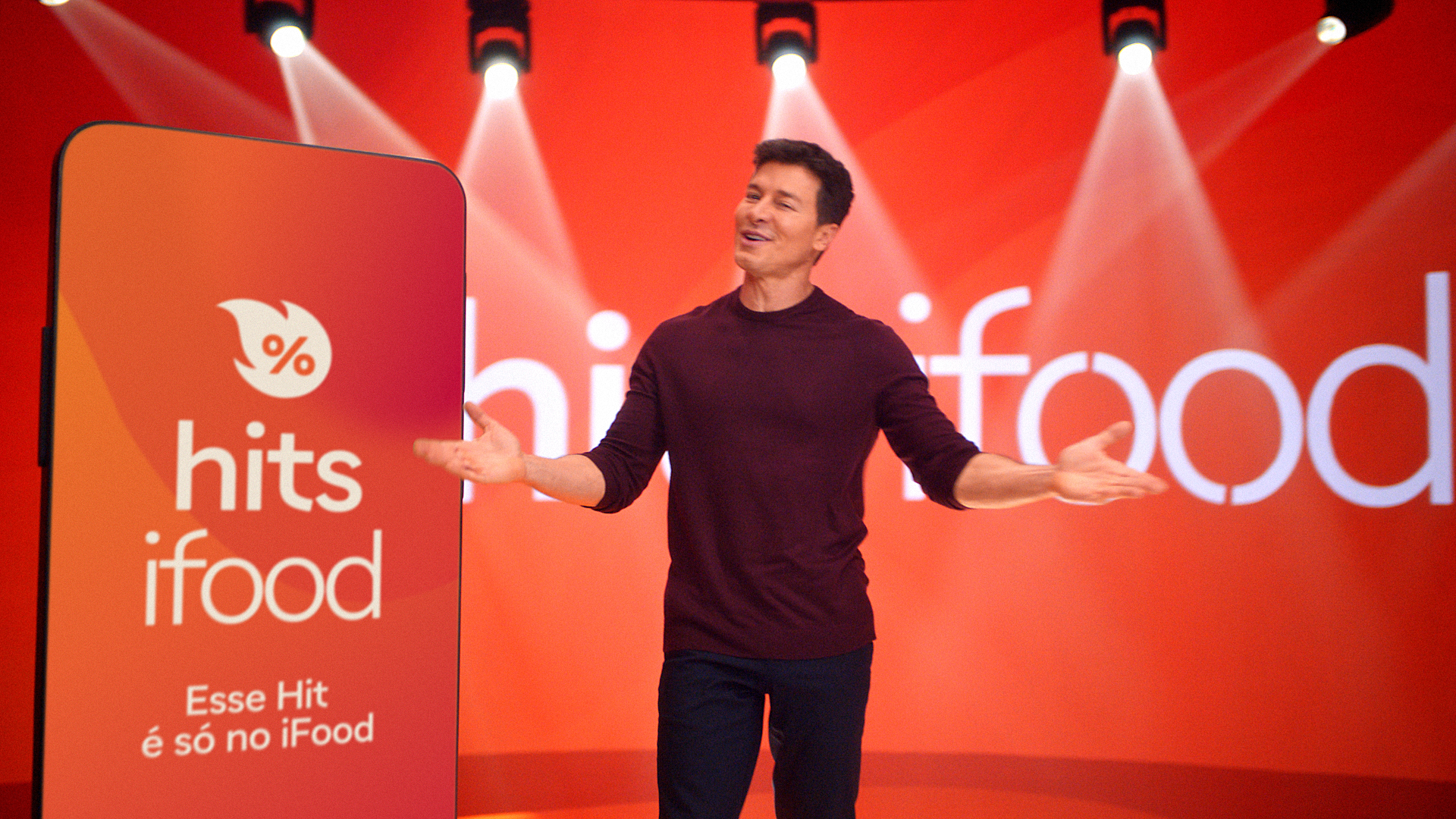 Rodrigo Faro estrela ação do iFood para apresentar o Hits iFood