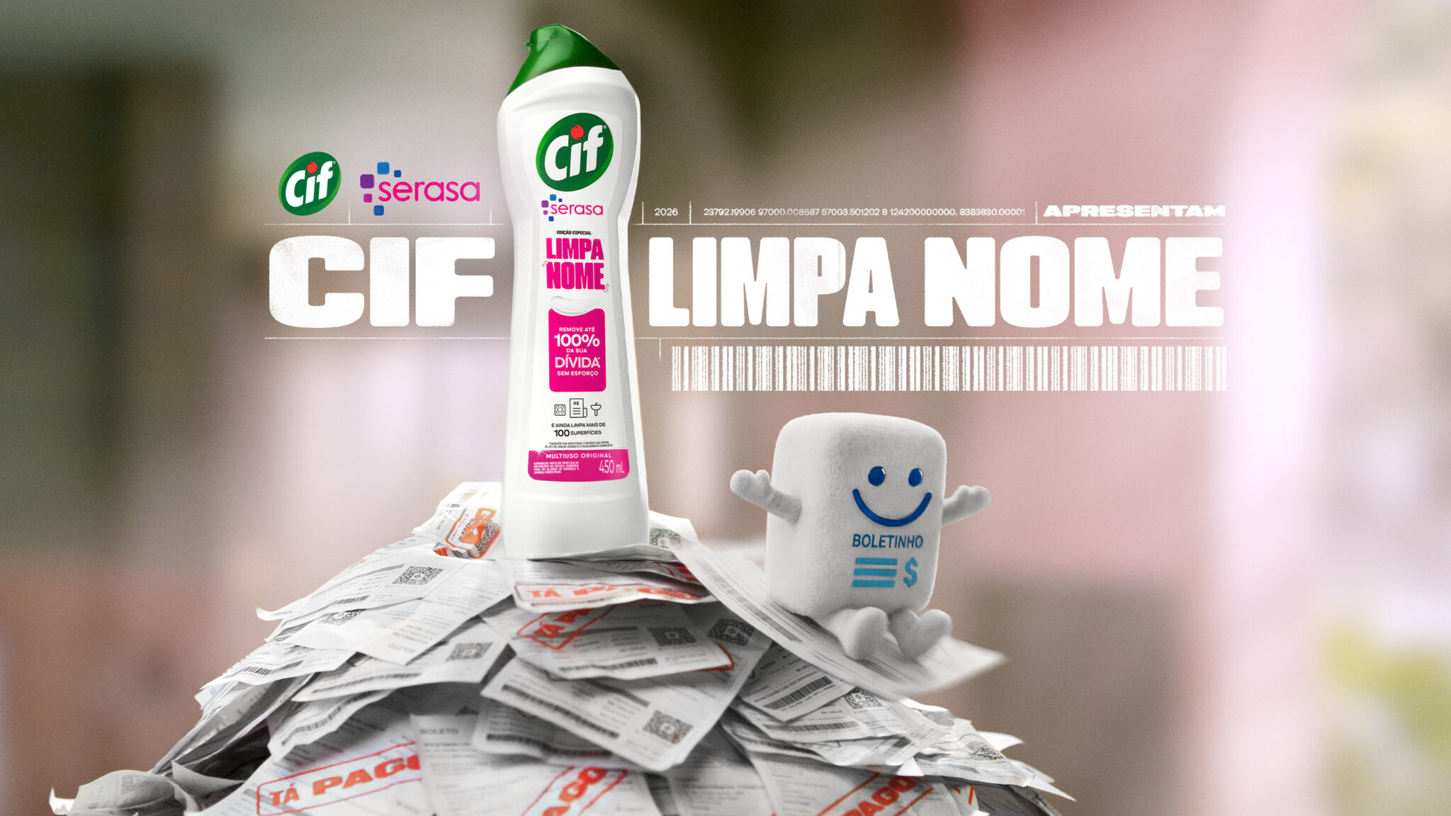 Cif transforma meme em ação real e passa a “limpar” até o nome